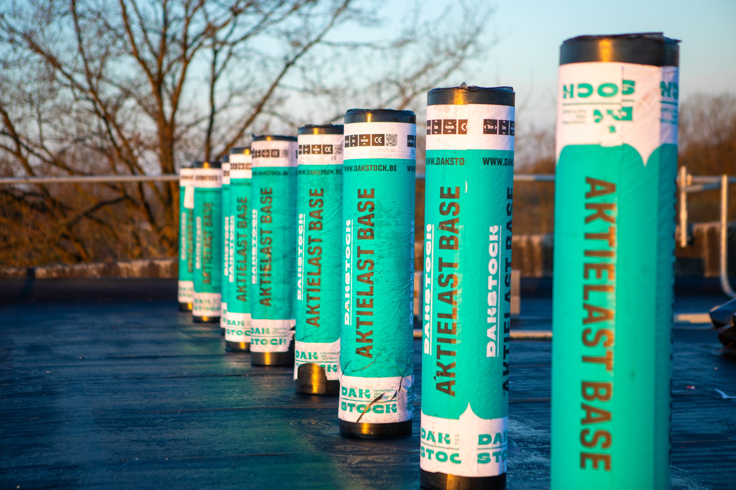 Bitumen toplagen voor platte daken - Dakstock